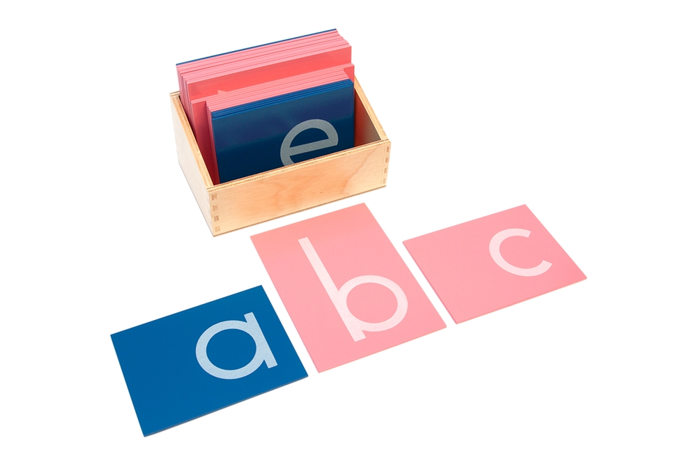 Montessori Materials: Lowercase Sandpaper Letters